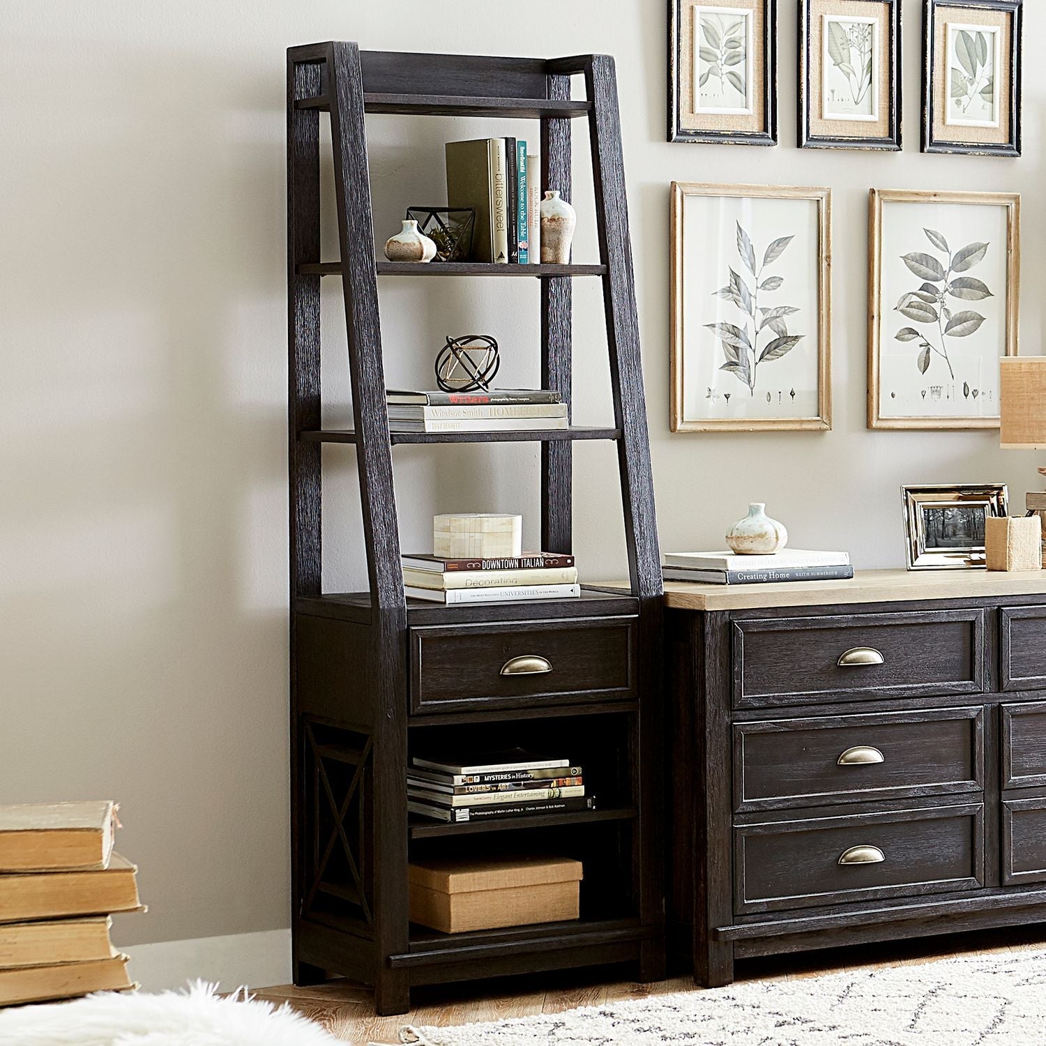 Leaning Bookcase Pier – Furniture and Decor